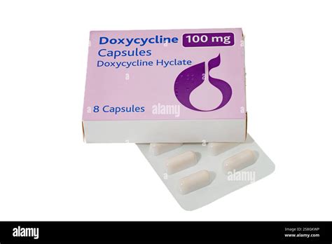 A Box Of Generic Doxycycline Antibiotic Pills It Is Used To Treat