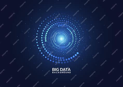 Premium Vector Big Data Visualization Abstract Technology Innovation Communication Concept Digital