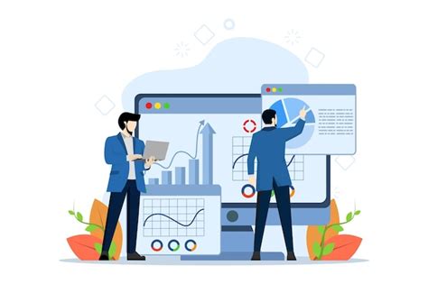 Premium Vector Vector Illustration Of The Concept Of Analytics And Data Science Or Financial