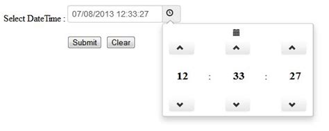 Chọn DateTime sử dụng jQuery và JavaScript