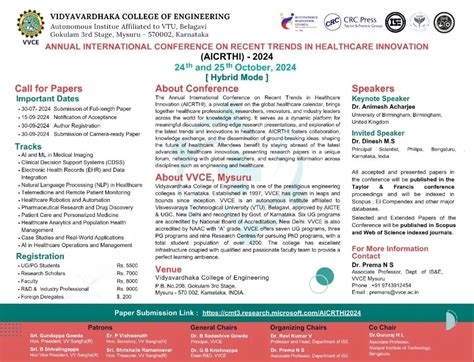 Dr Gururaj H L On Linkedin Submissions Are Open