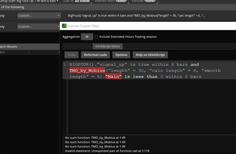 The Big Four Chart Setup For Thinkorswim Usethinkscript Community