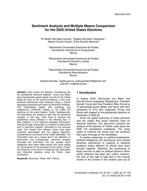 Pdf Sentiment Analysis And Multiple Means Comparison For The 2020