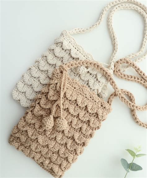 택배의여왕 포마이룸 니트 크로스백 휴대폰가방 1차