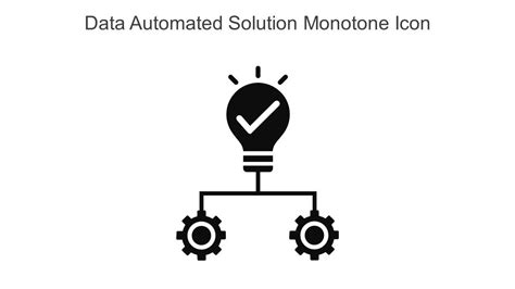 Data Automated Solution Monotone Icon In Powerpoint Pptx Png And Editable Eps Format Ppt Slide