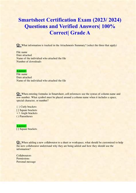 Smartsheet Certification Smartsheet Core Product Smartsheet Project