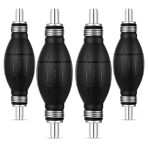 Bbto 4 Pieces Black Primer Bulb Rubber Fuel Pump Transfer Vacuum Fuel