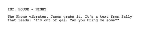 How To Write Text Messages In A Screenplay No Film School