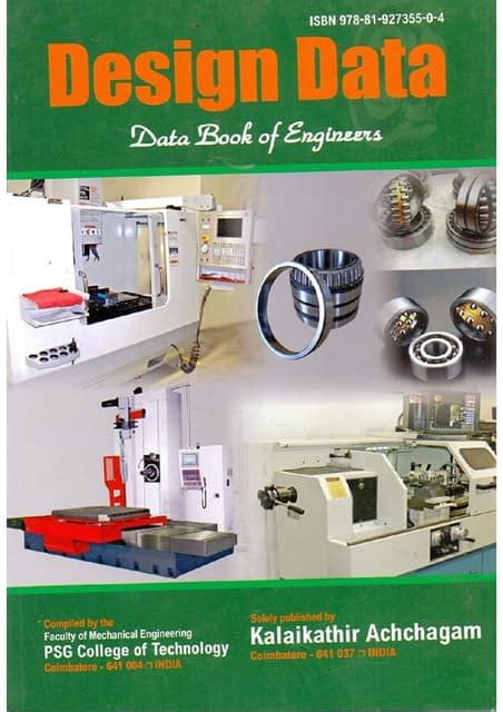 Design Data Data Book Ofengineersby Psg Collpdf