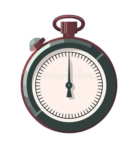 Time Symbolized By Clock Face Stopwatch Countdown Stock Vector