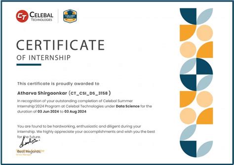 Atharva Shirgaonkar On Linkedin Internshipcompletion Datascience