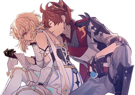 Lumine And Tartaglia Genshin Impact Drawn By Kkkkgame7733 Danbooru
