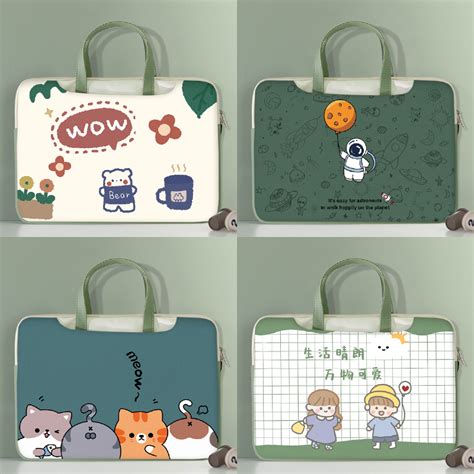 手提电脑包女华为荣耀14寸matebook13适用苹果macbookpro笔记本包16寸女生air13 3内胆包15 6英寸ins风保护套 虎窝淘