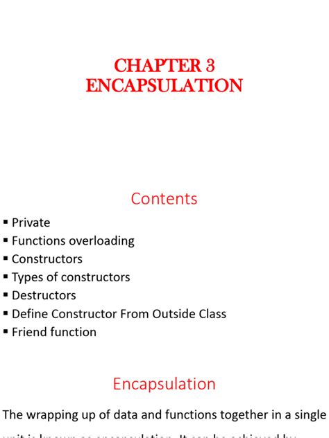 Chap 3encapsulation1 Pdf Constructor Object Oriented