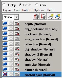 King Tut Lighting In Maya Render Layers