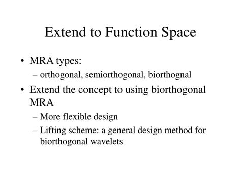 Ppt Biorthogonal Wavelets Powerpoint Presentation Free Download Id