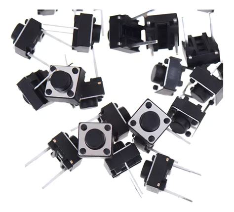 100pzs Push Button Microswitch 6x6x5 Botón Pulsador 2pines Mercadolibre