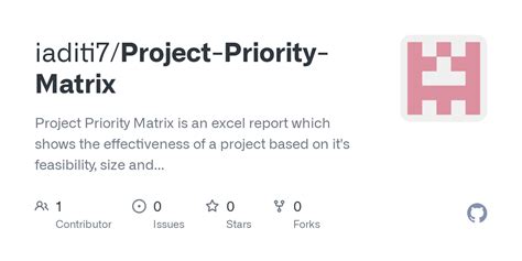 GitHub Iaditi7 Project Priority Matrix Project Priority Matrix Is An Excel Report Which Shows
