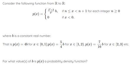 Solved Consider The Following Function From R To R 2 3 B Chegg Com