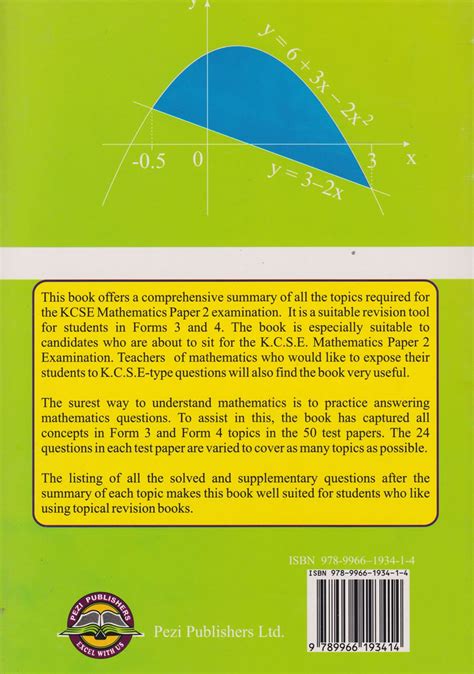 Get It Right Maths Paper 2 Kcse Revision Savanis Book Centre