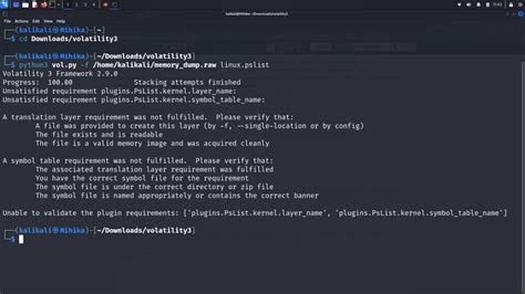 Memory Dump Analysis Kali Linux Dev Community
