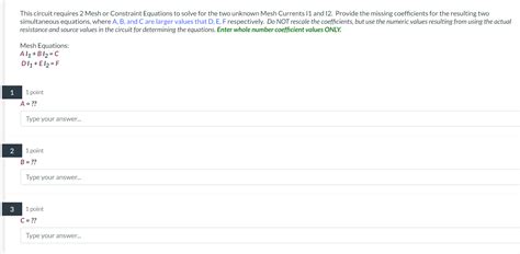 Solved Use Mesh Current Analysis To Find The Currents In The Chegg