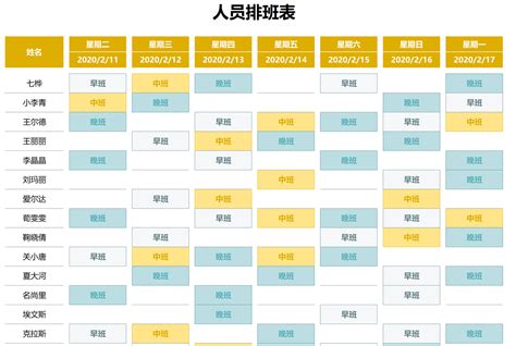 这样做excel排班表，省时又省力，附加模板~ csdn博客