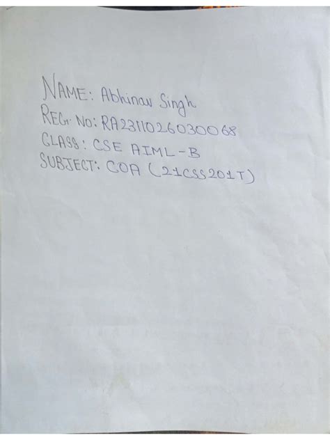 Coa Assignment 2 Pdf