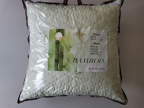 Подушка Бамбук искусственный стеганая ТМ Zevs Vip 70 х 70 см отменного качества от интернет