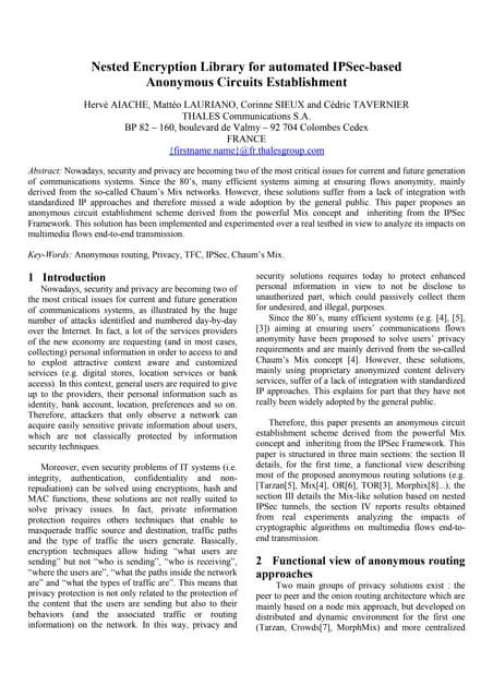 anonymous ipsec wseas 1 pdf computer networking computing