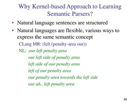 Ppt A Kernel Based Approach To Learning Semantic Parsers Powerpoint
