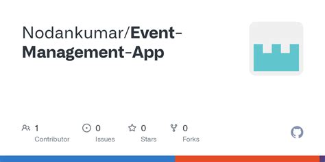GitHub Nodankumar Event Management App