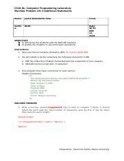 Machine Problem Docx CS L Computer Programming Laboratory Machine Problem