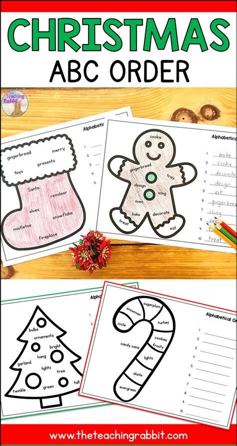 Christmas Alphabetical Order Worksheets Abc Tracing Worksheets
