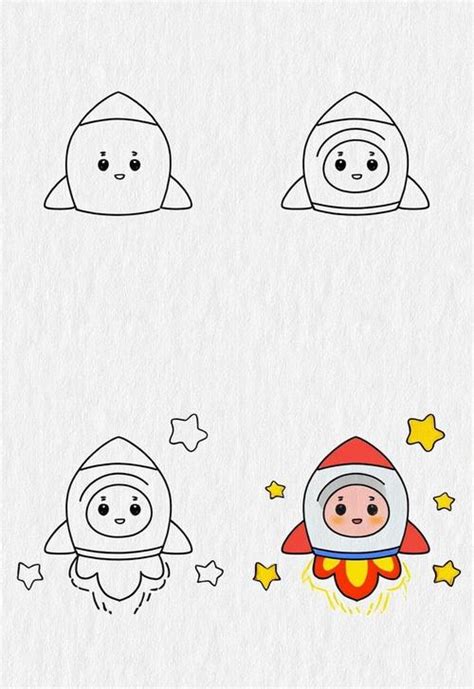 宇宙简笔画模板怎么画简单（推荐11张） 简笔画图片大全