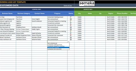 Follow Up Excel Template