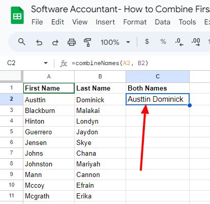 6 Ways To Combine First And Last Names In Google Sheets