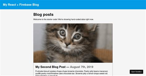 Ashleemboyer React Firebase Blog Starter Codesandbox