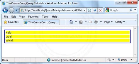 Wrapall Manipulation Jquery
