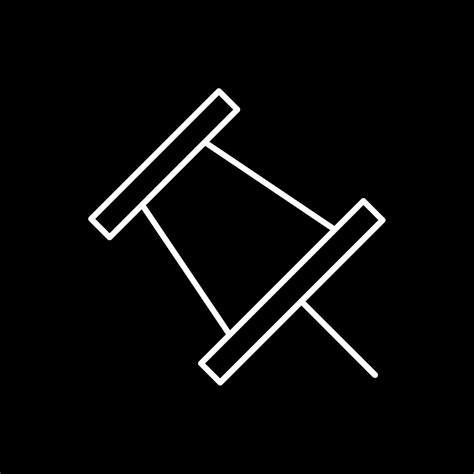 Push Pin Line Inverted Icon Vector Art At Vecteezy