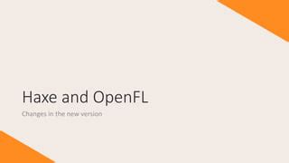 Feathers UI For OpenFL And Haxe PPT