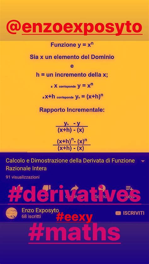 Limits Derivatives Rational Functions Rationalfunctions Proof Calculus Razionalismo