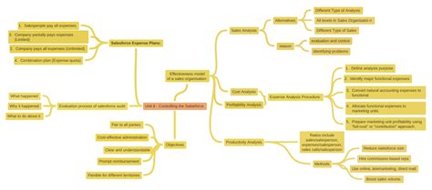 unit 6 controlling the salseforce coggle diagram