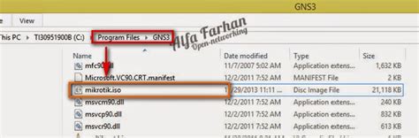 Belajar GNS Install MikroTik Di Qemu GNS Open Networking
