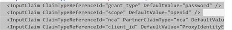 Azure B2c Custom Policy Ropc Set Granttype Scope And Clientid As
