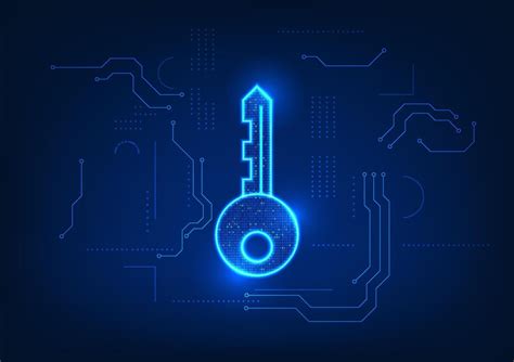 Technology Background Of The Key Inside Is A Numeric Code With A