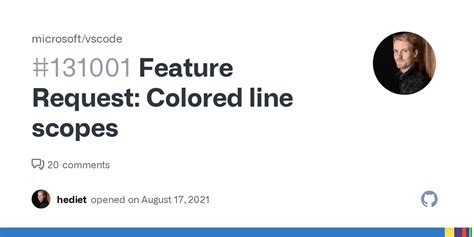 Feature Request Colored Line Scopes Issue 131001 Microsoft Vscode