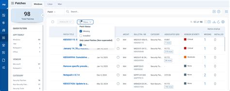 Reviewing Missing And Installed Windows Patches