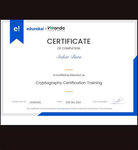 Srikar Bura On Linkedin Cryptography Cybersecurity Edureka Neverstoplearning