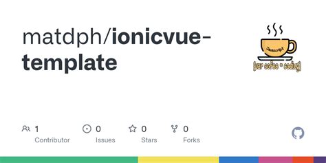 Github Matdphionicvue Template